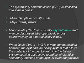 cystobiliary fistula a common complication of hepatic hydatid cyst .pptx