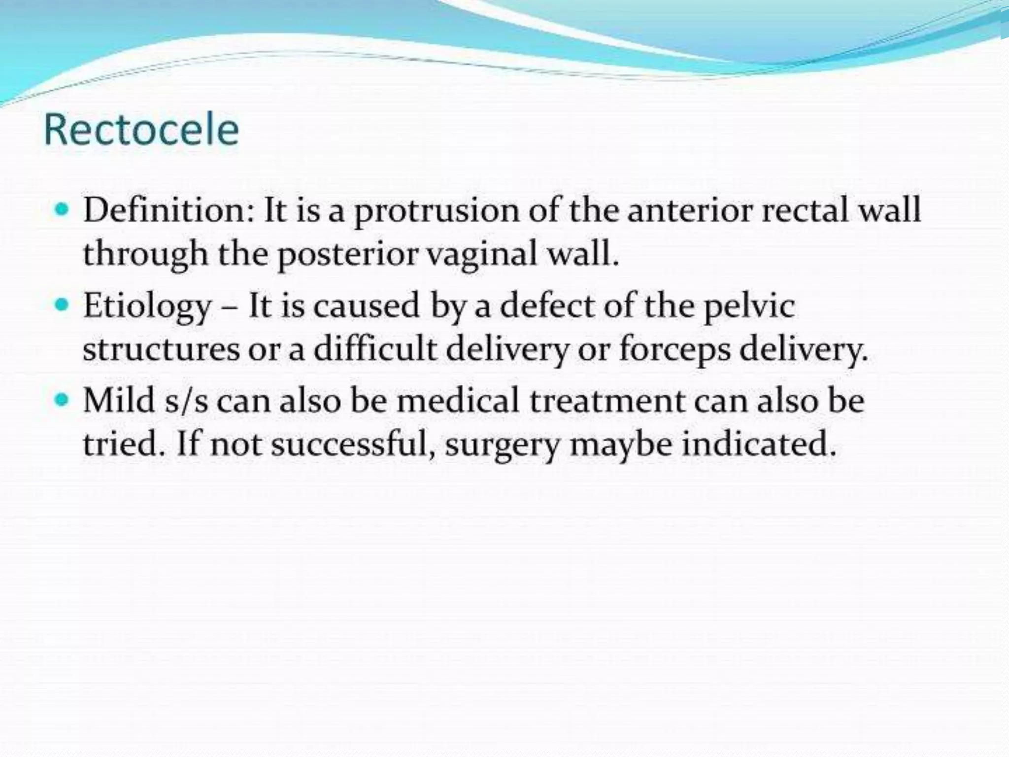 CYSTOCELE AND RECTOCELE.pptx