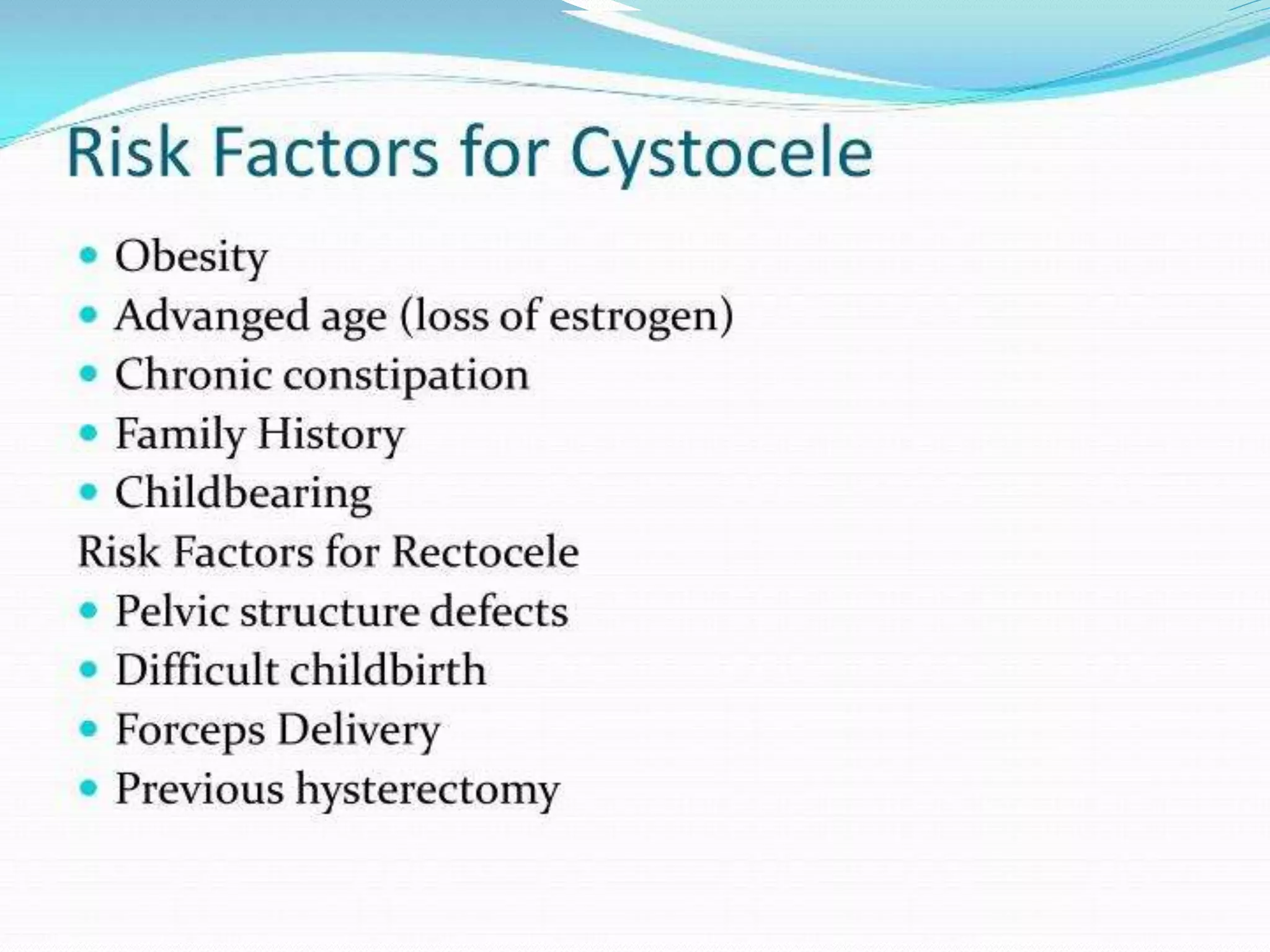 CYSTOCELE AND RECTOCELE.pptx