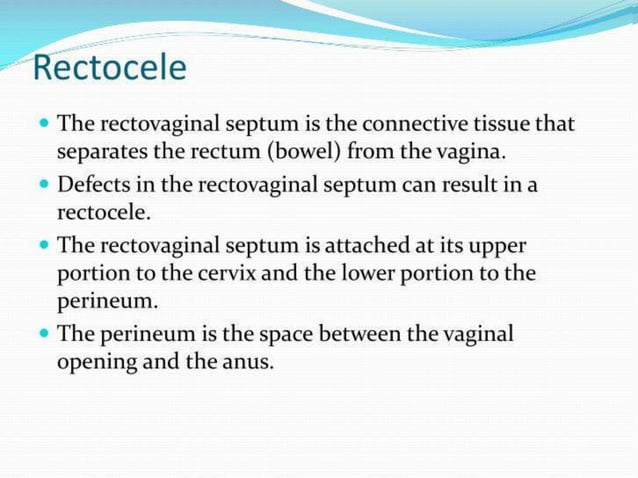 CYSTOCELE AND RECTOCELE.pptx | College Education | Education
