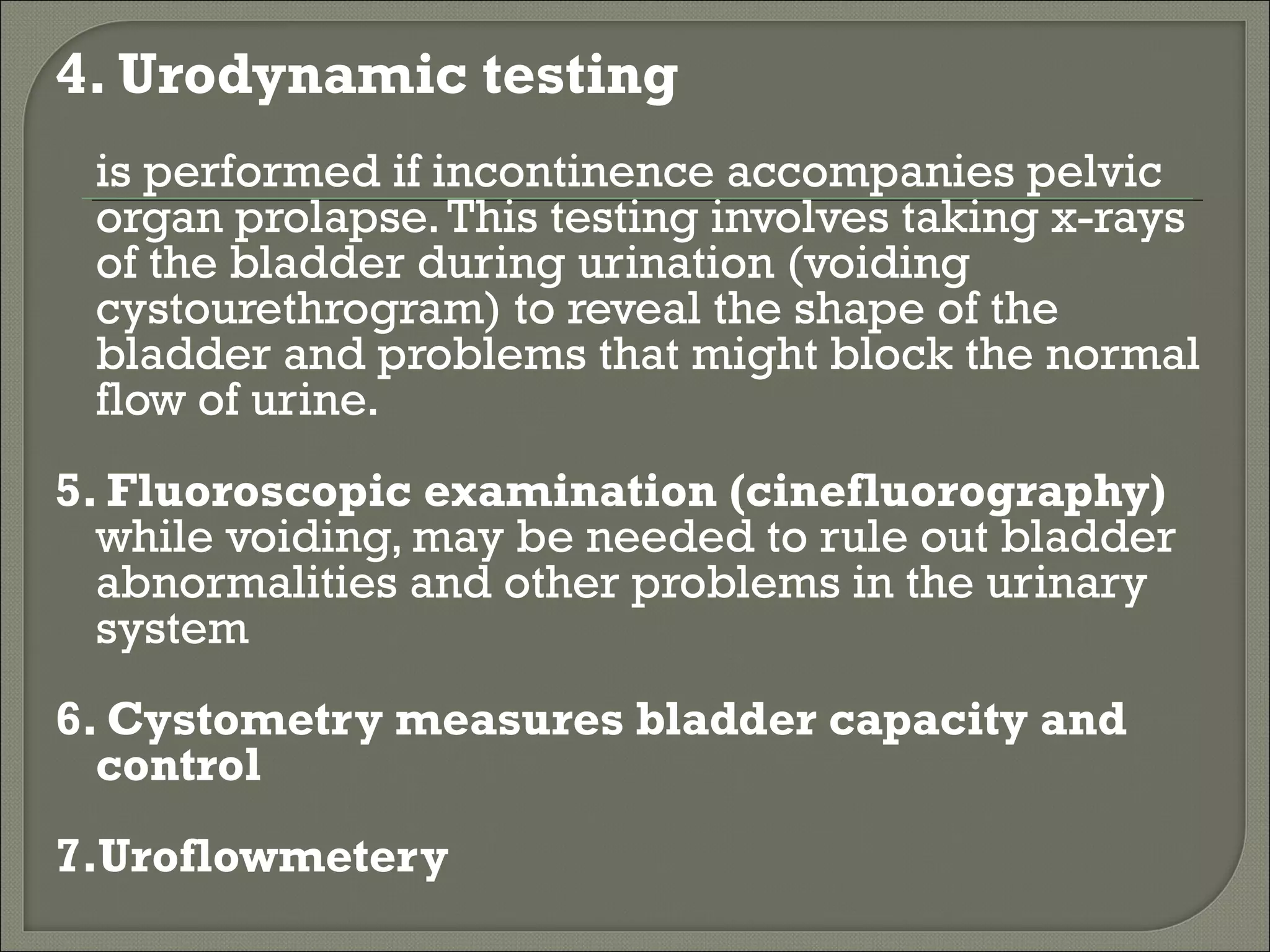 Cystocele physical examination | PPT