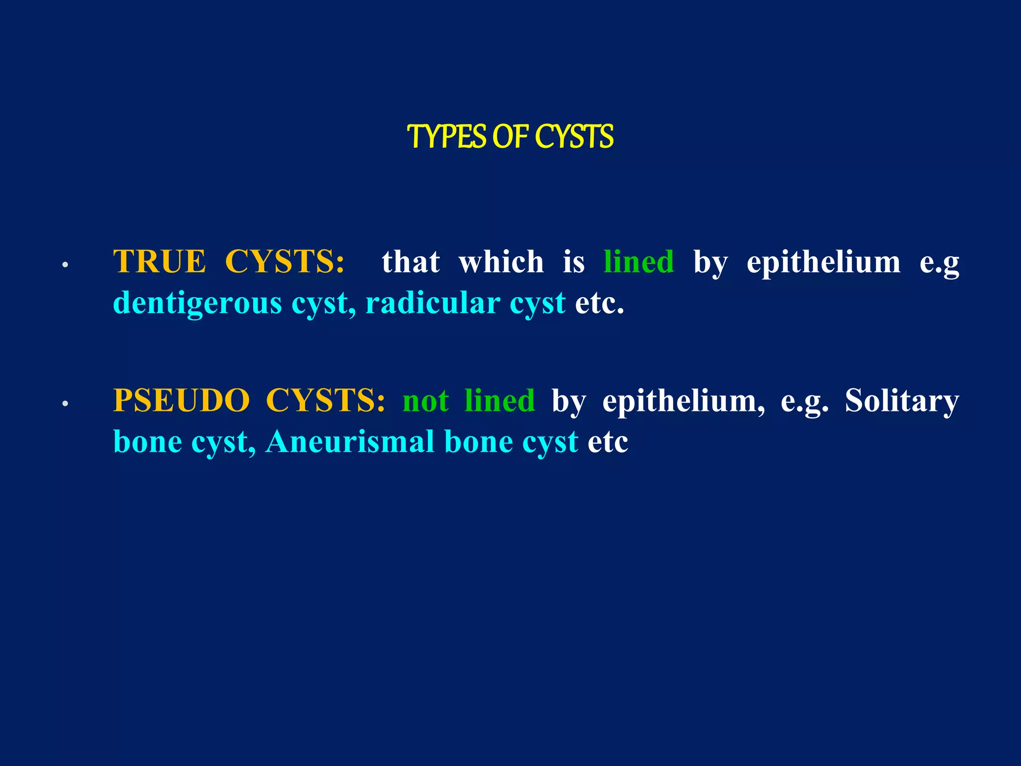 cysts of the oral and maxillofacial region | PPTX
