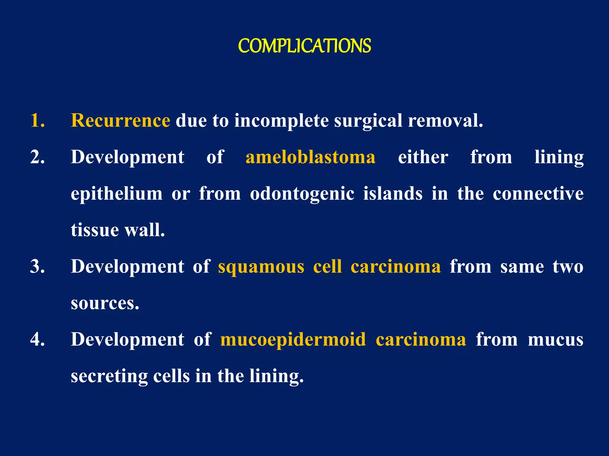 cysts of the oral and maxillofacial region | PPTX