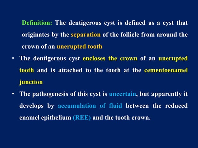 cysts of the oral and maxillofacial region | PPTX