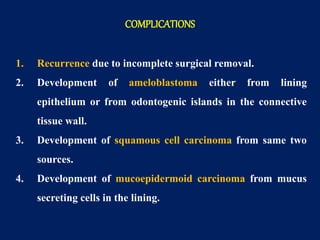 cysts of the oral and maxillofacial region | PPTX