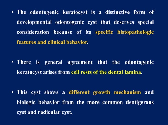 cysts of the oral and maxillofacial region | PPTX