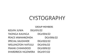 CYSTOGRAPHY presentation at MUST campus that assist in education .pptx