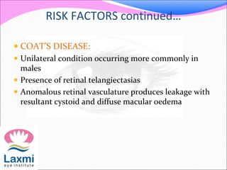 Cystoid macular oedema | PPTX