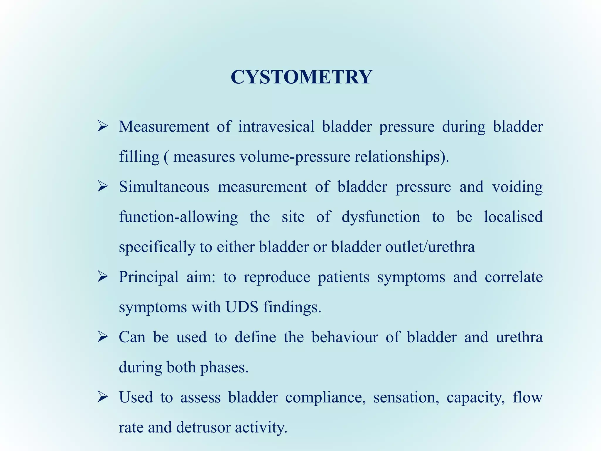 Cystometrogram Storage Phase | PPTX