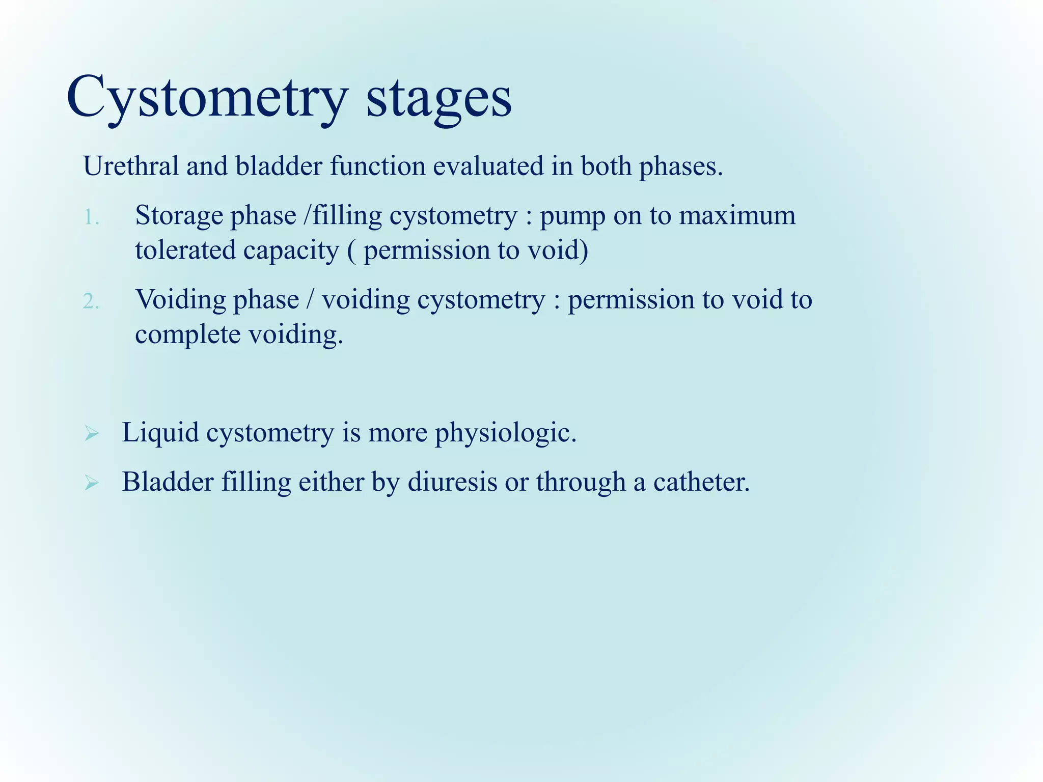 Cystometrogram Storage Phase | PPTX