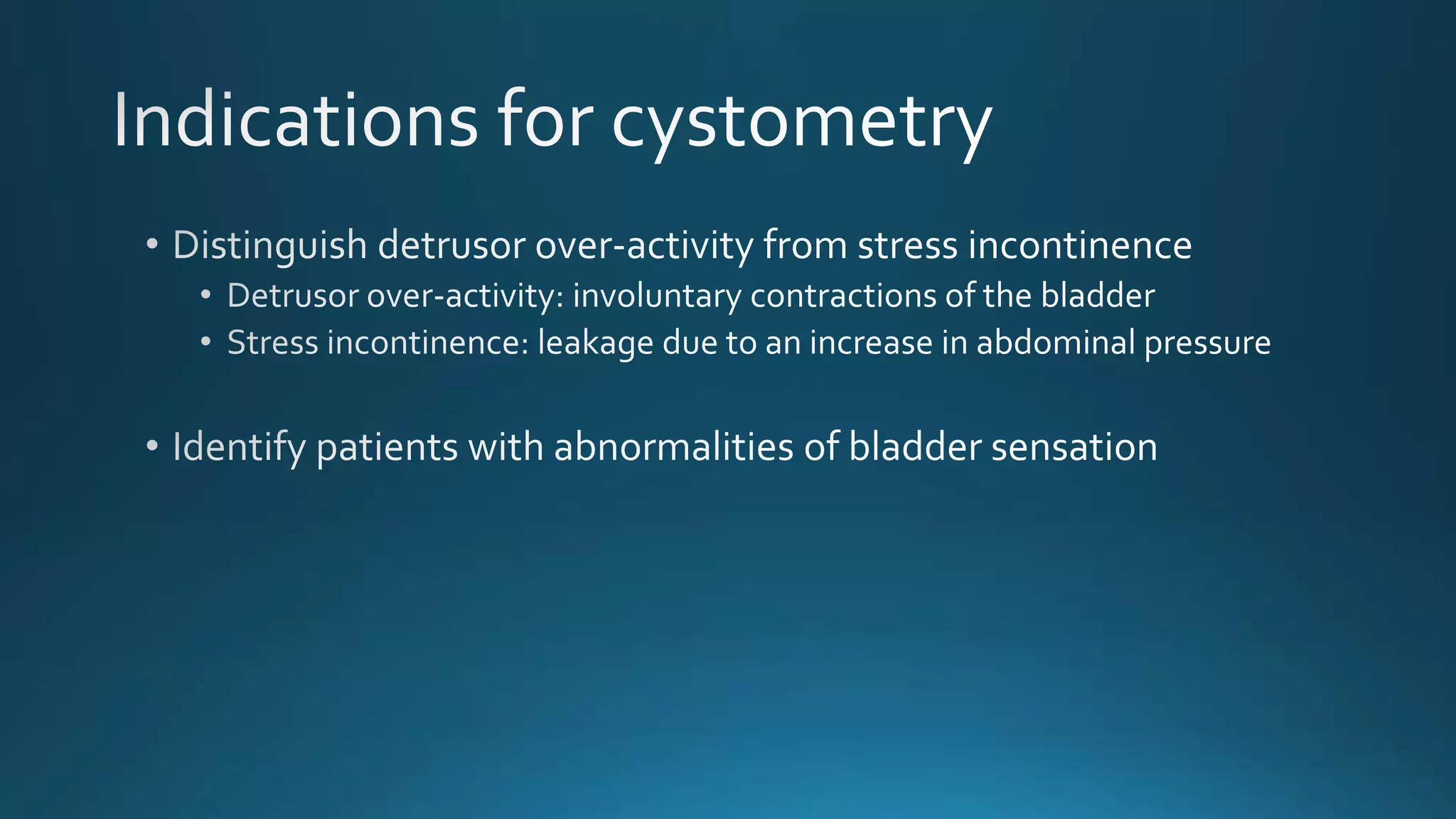 Cystometry and uroflowmetry | PPTX