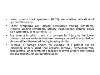 Cystoscopy renal tests in the patients.pptx | Surgery | Medical Health