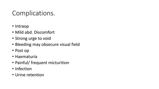 CYSTOSCOPY AND BIOPSY.pptx | Surgery | Medical Health