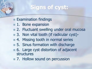 cysts of the jaws | PPTX