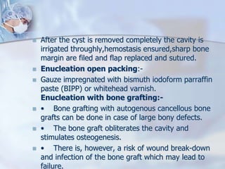 cysts of the jaws | PPTX