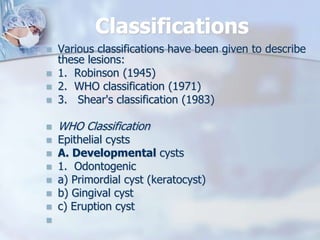 cysts of the jaws | PPTX