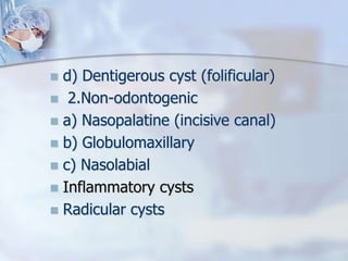 cysts of the jaws | PPTX