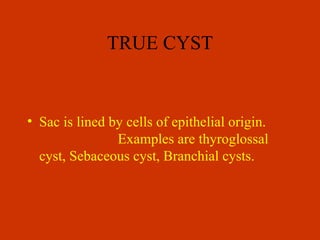 Cysts by Dr. Syed Alam Zeb | PPT