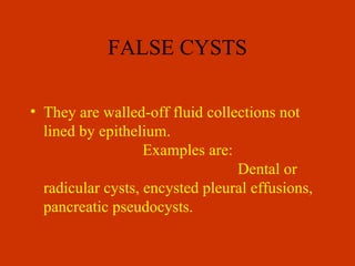 Cysts by Dr. Syed Alam Zeb | PPT