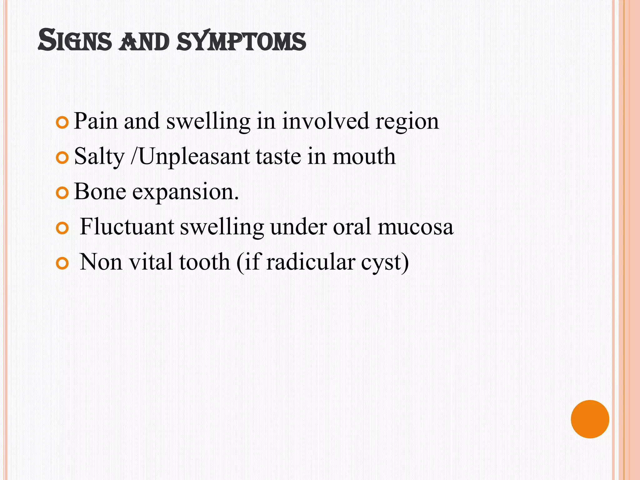 Cysts of jaw | PDF