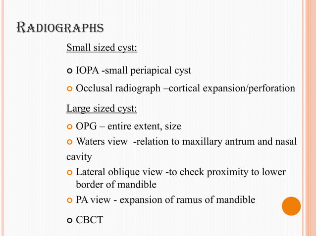 Cysts of jaw | PDF | Dental Health | Diseases and Conditions