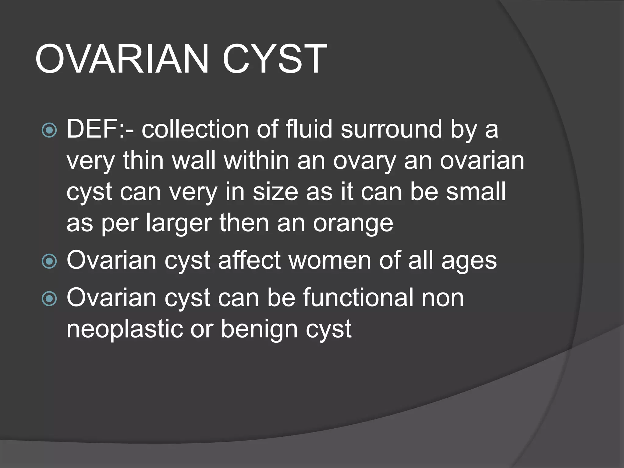 Cysts and fibroids | PPTX