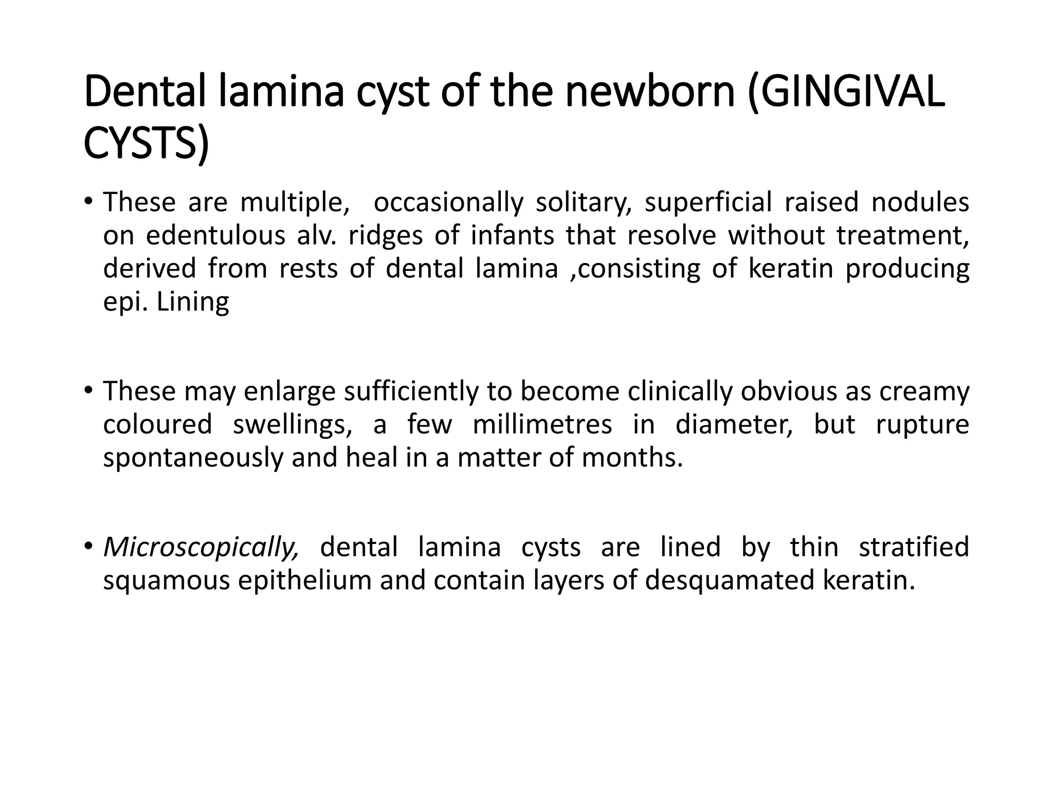 Cysts in children | PPTX