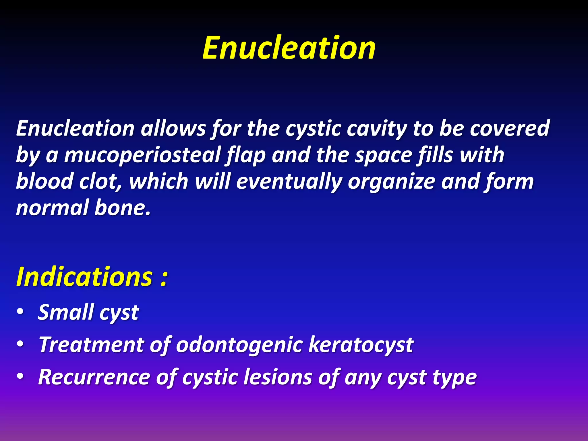 Cysts in orofacial region | PPSX