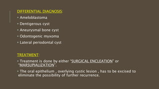 CYSTS OF HEAD AND NECK | PPTX