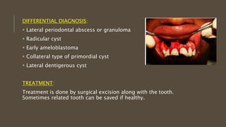 CYSTS OF HEAD AND NECK | PPTX