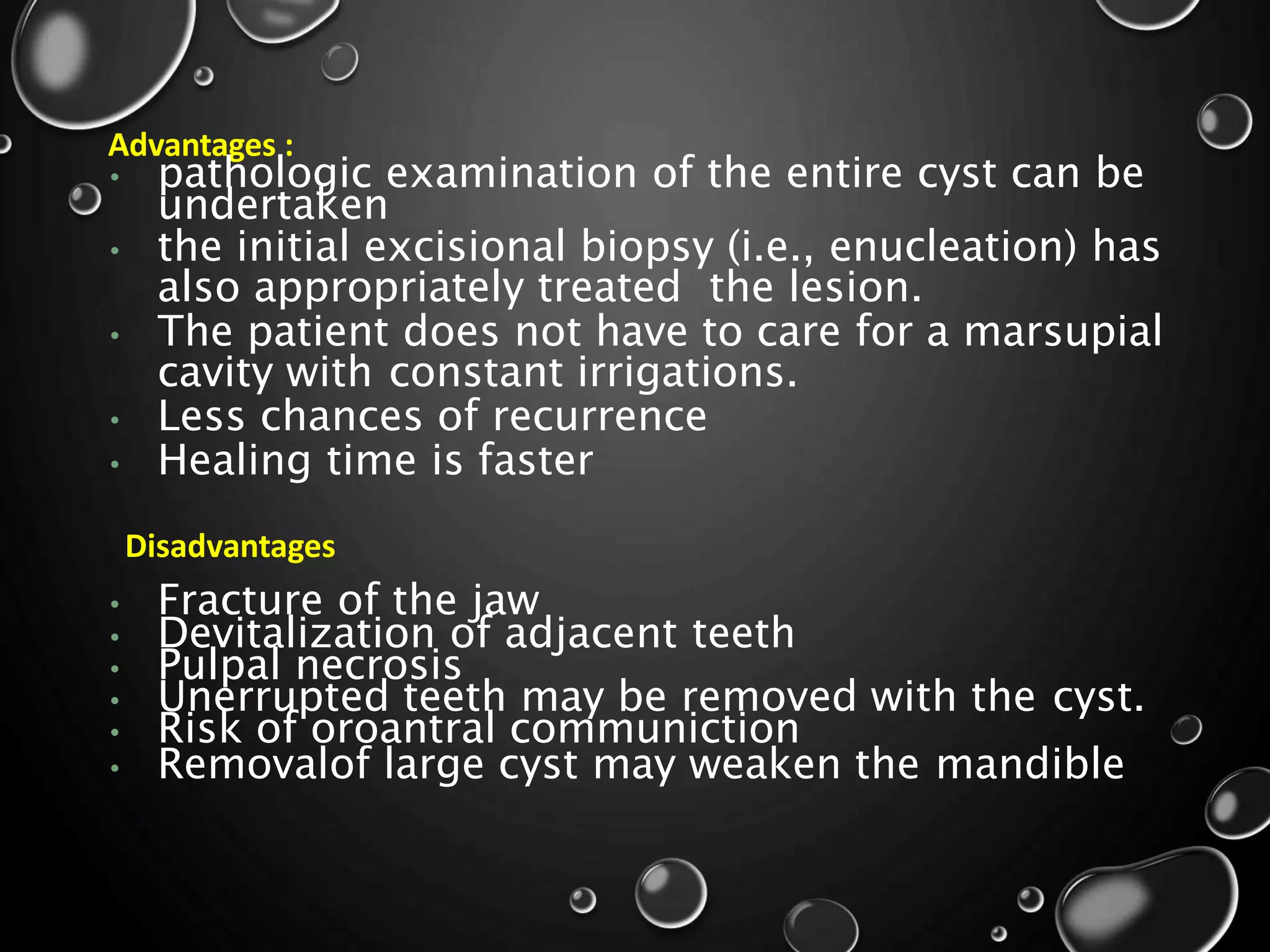 Cysts of jaw- management oral and maxillofacial surgery | PPTX