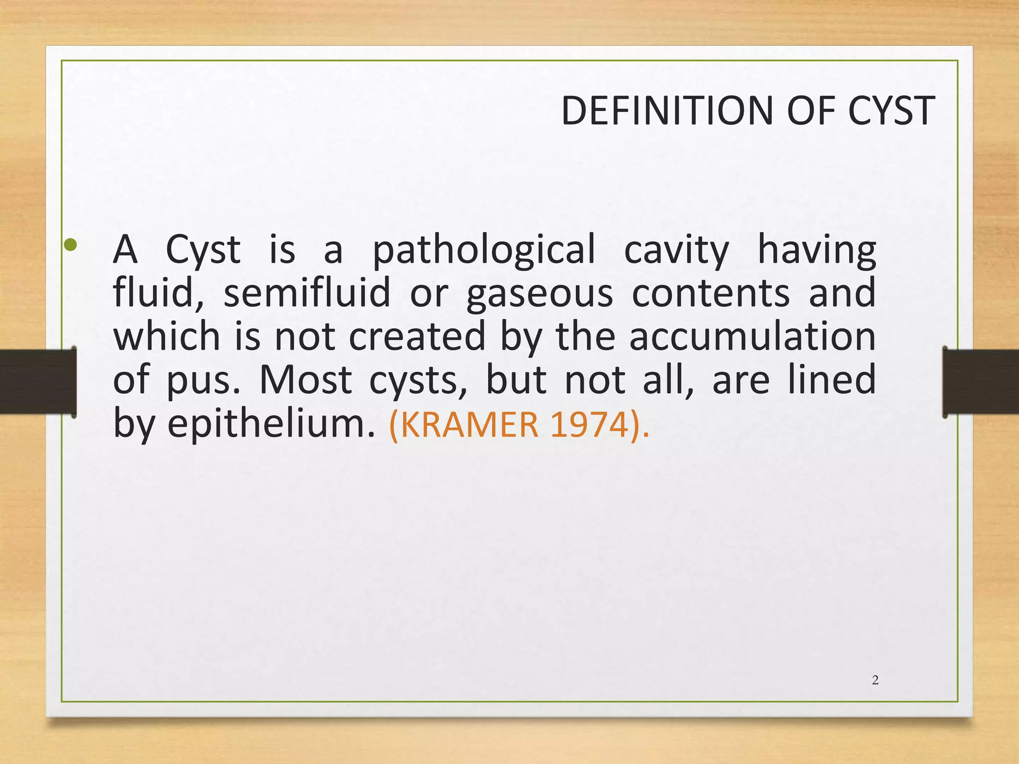 Cysts of Oral Cavity | PPTX