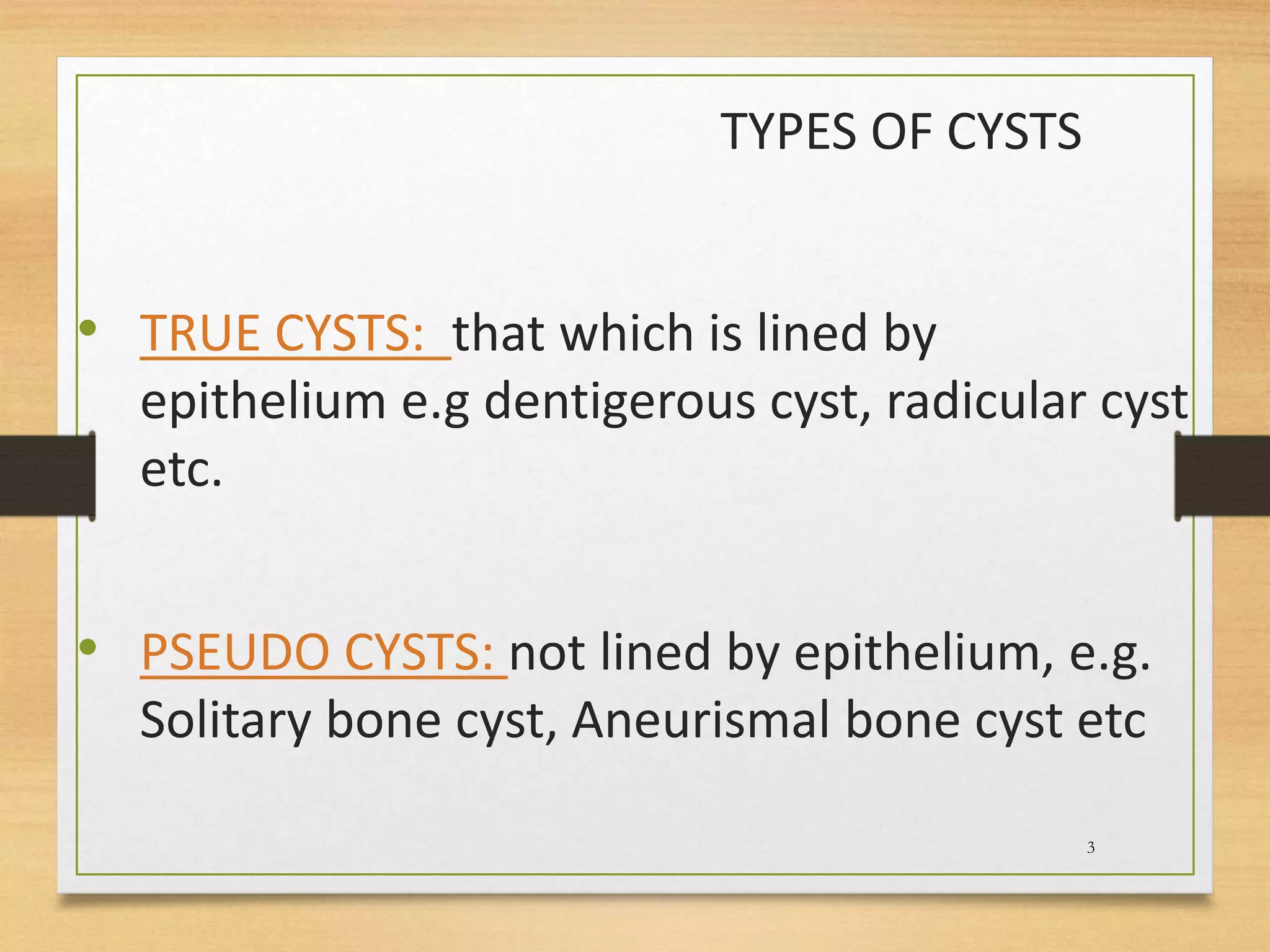 Cysts of Oral Cavity | PPTX | Dental Health | Diseases and Conditions