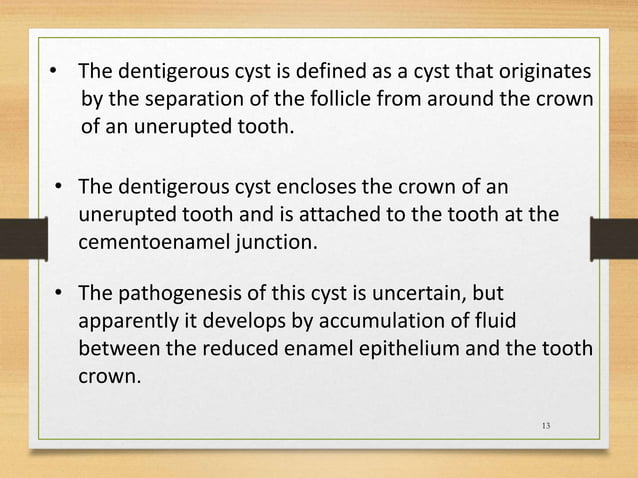 Cysts of Oral Cavity | PPTX | Dental Health | Diseases and Conditions