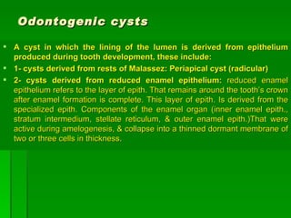 Cysts of the jaw | PPT
