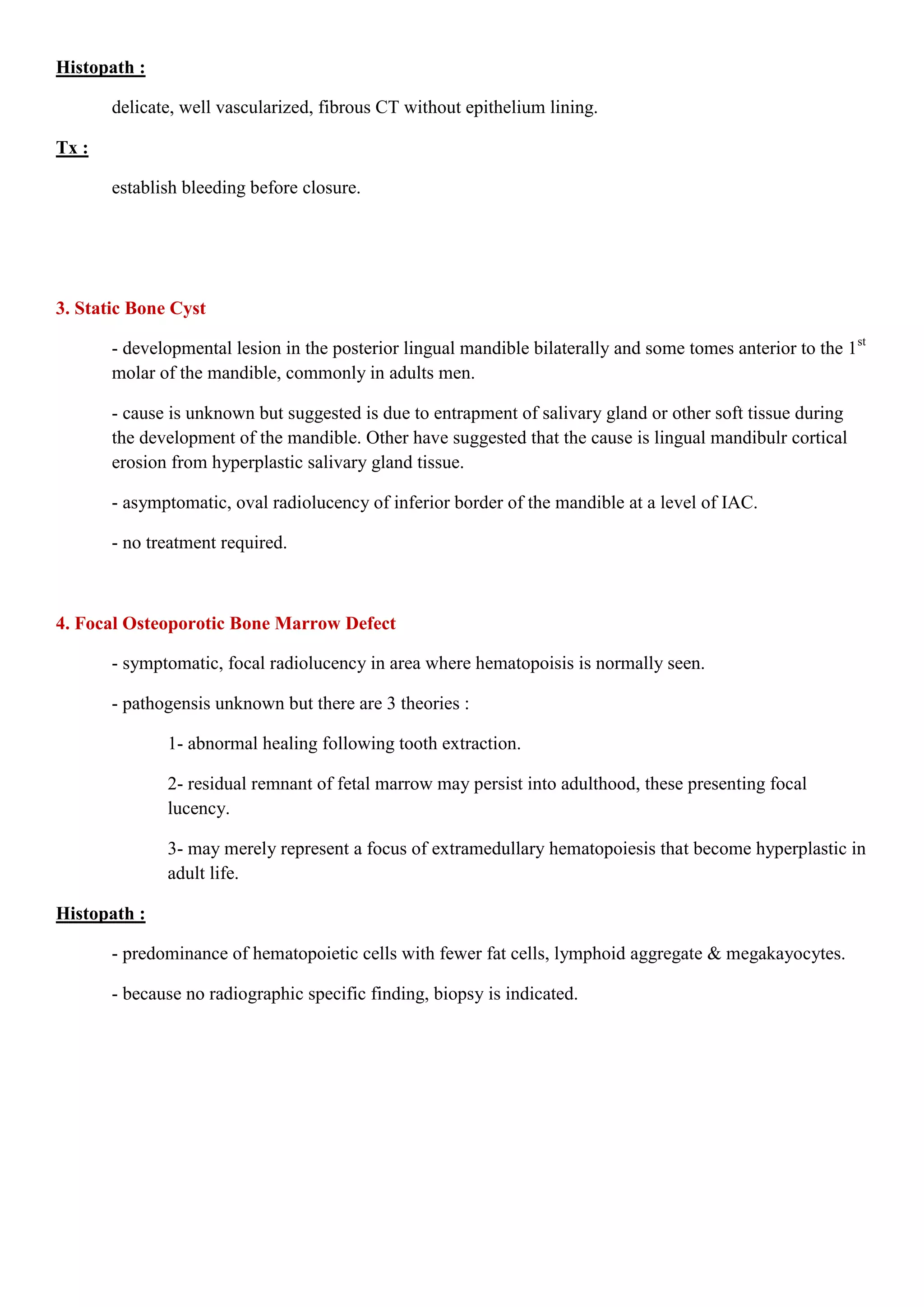 Cysts of the jaw and neck | DOCX