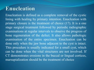 Cysts of the oral region | PPT