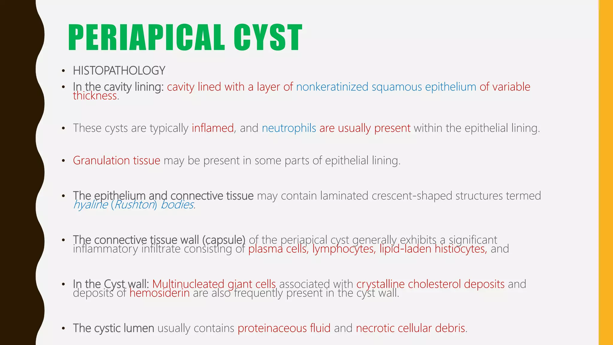 Cysts Of The Oral Region - Oral Pathology | PPTX