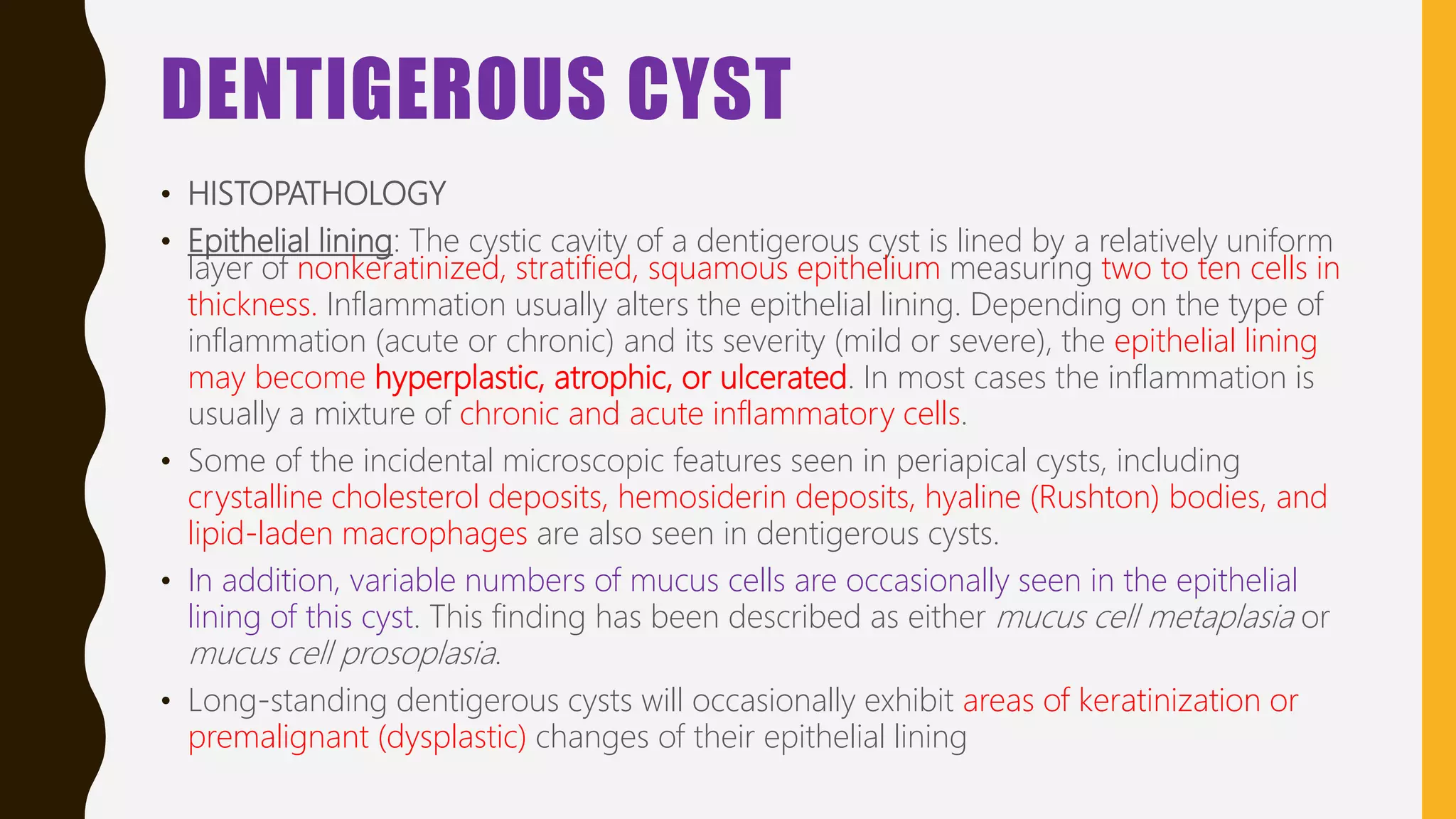Cysts Of The Oral Region - Oral Pathology | PPTX