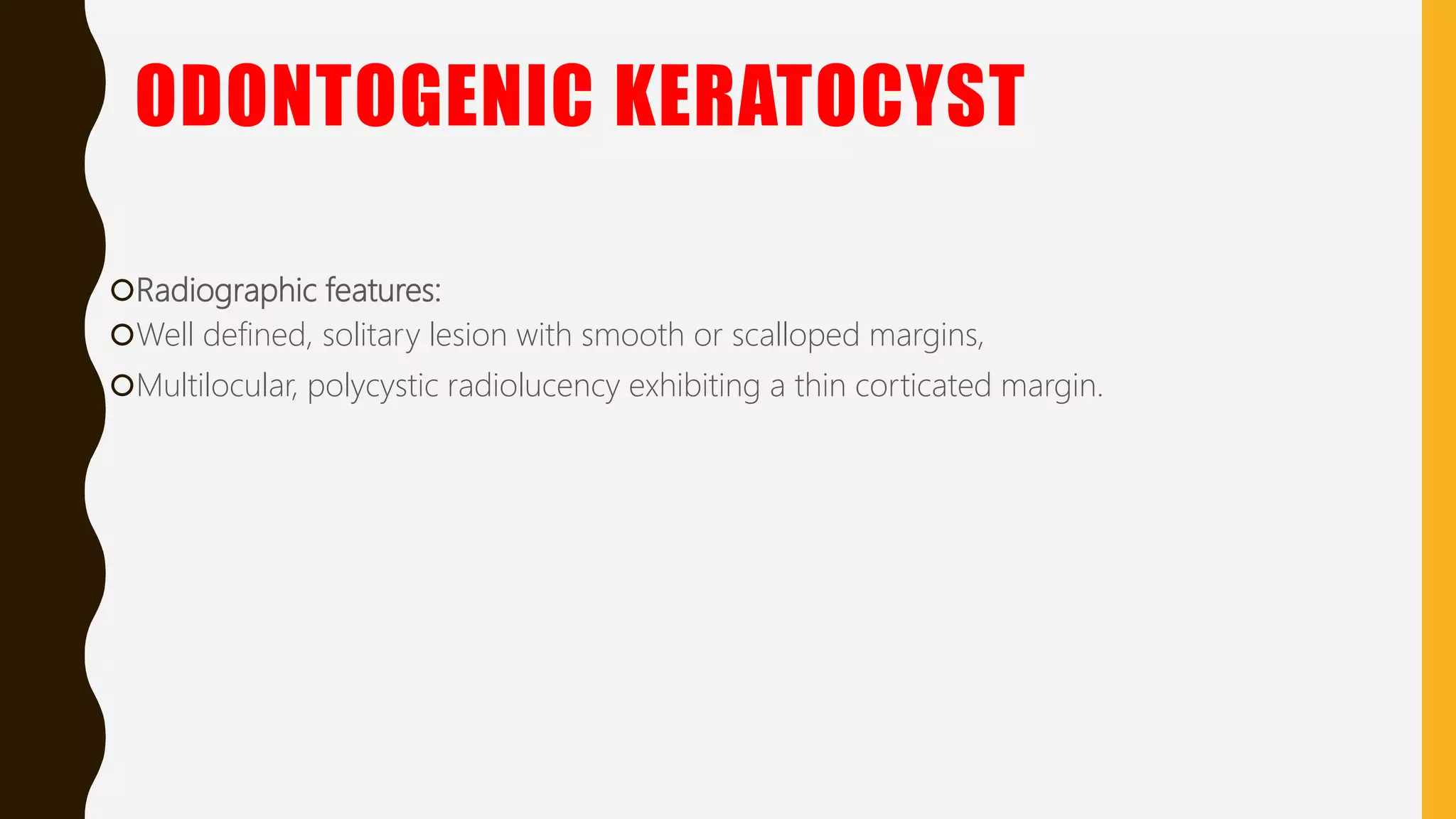 Cysts Of The Oral Region - Oral Pathology | PPTX