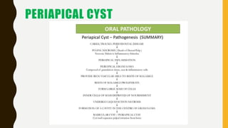 Cysts Of The Oral Region - Oral Pathology | PPTX