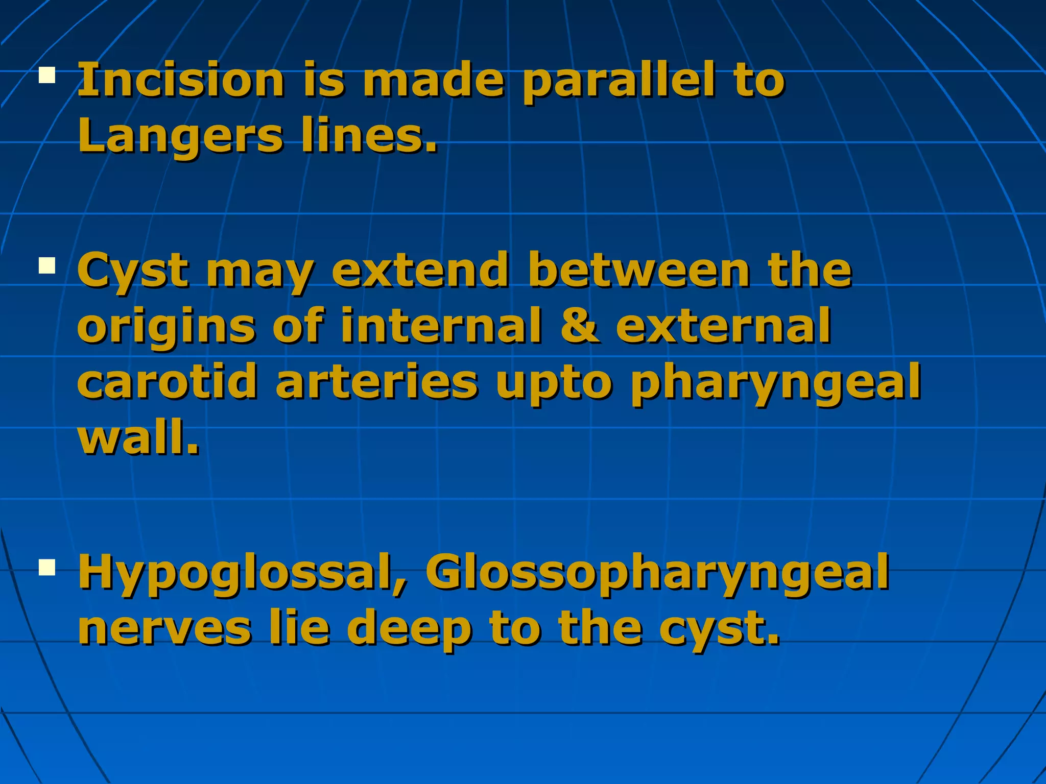 Cysts & sinuses of the neck | PPT