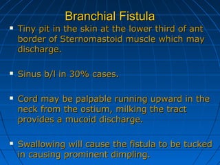 Cysts & sinuses of the neck | PPT