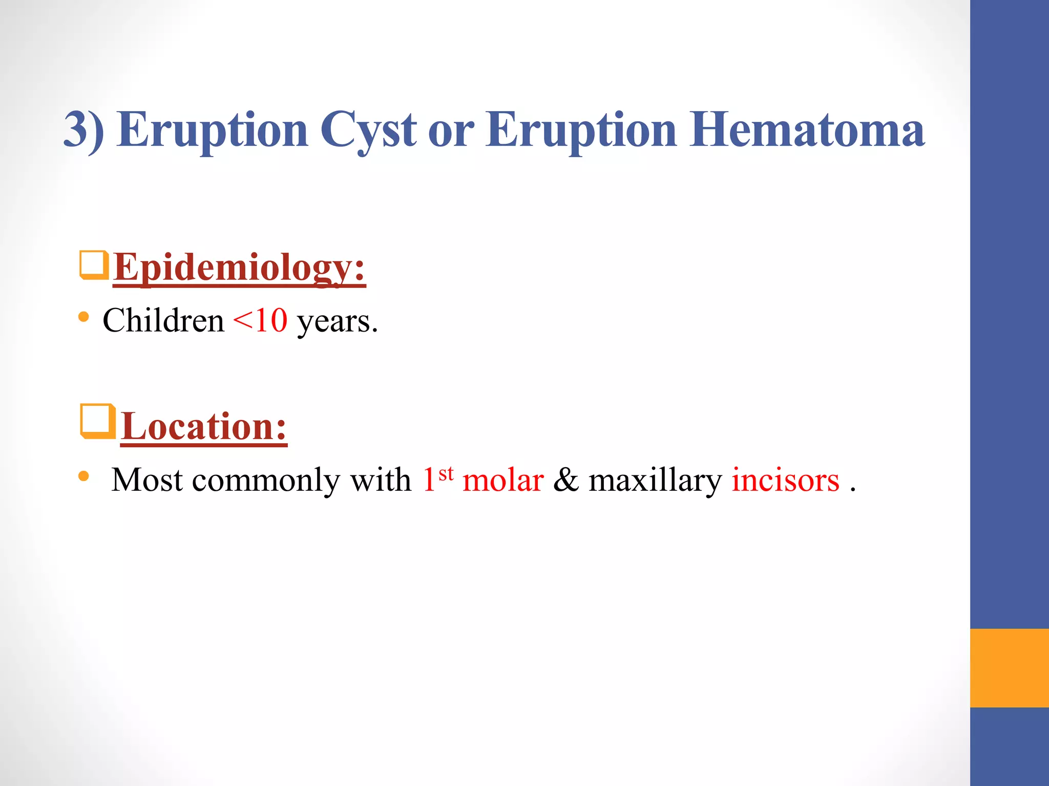 Cysts and tumors in pediatric dentistry | PPTX