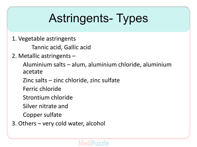 Dentistry-_Astringents.pdf | Oral care | Personal Care