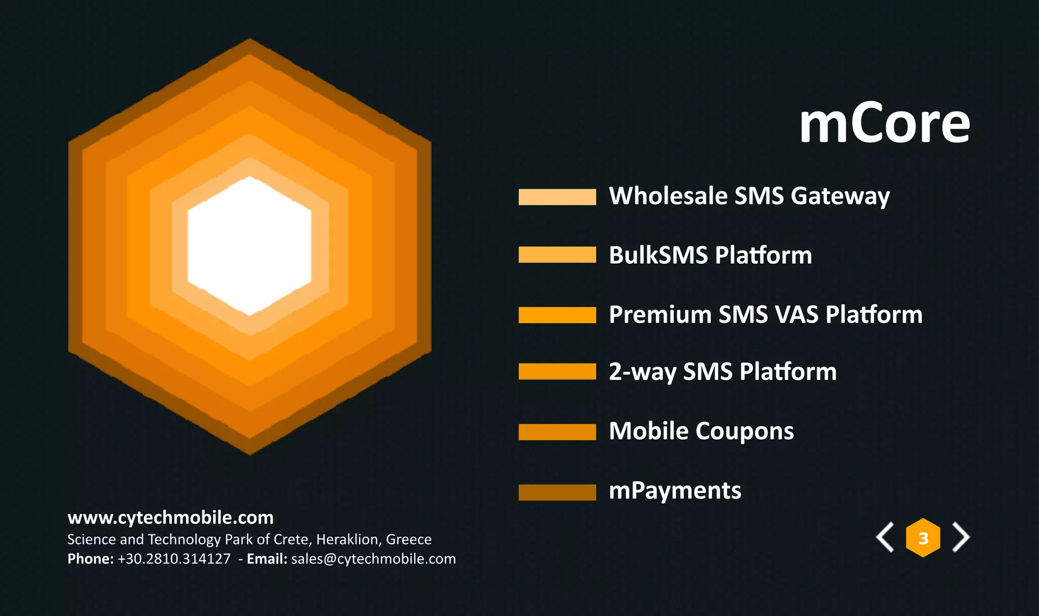 Cytech Mobile company profile and mCore platform | PPT