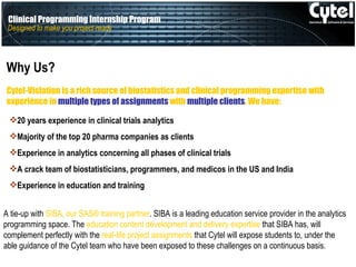 Cytel Clinical Programming Internship Program | PPT