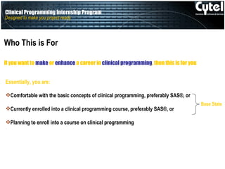 Cytel Clinical Programming Internship Program | PPT