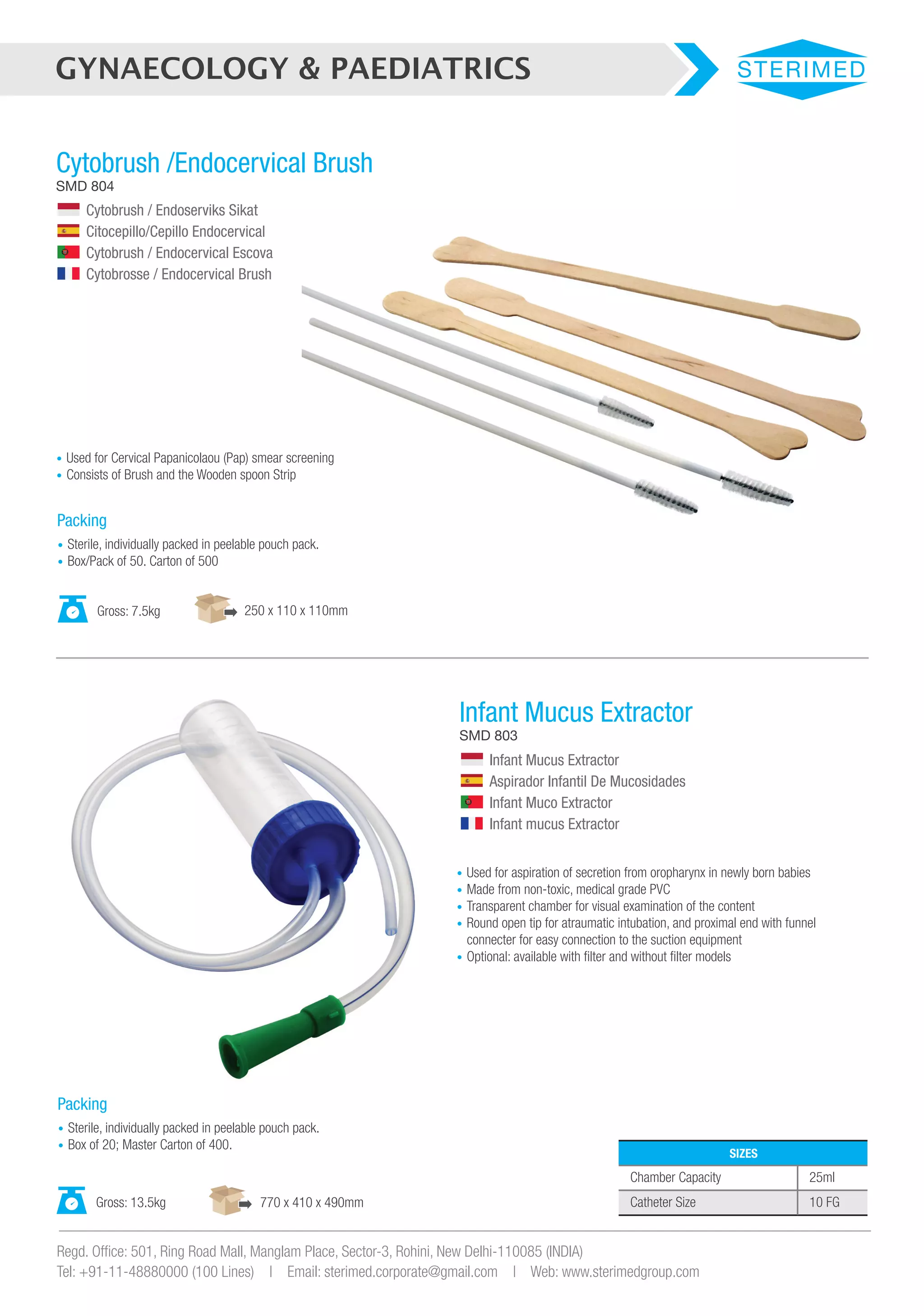 Sterimed Group - Manufacturers & Suppliers Cytobrush Brush, Endocervical Brush from India | PDF ...