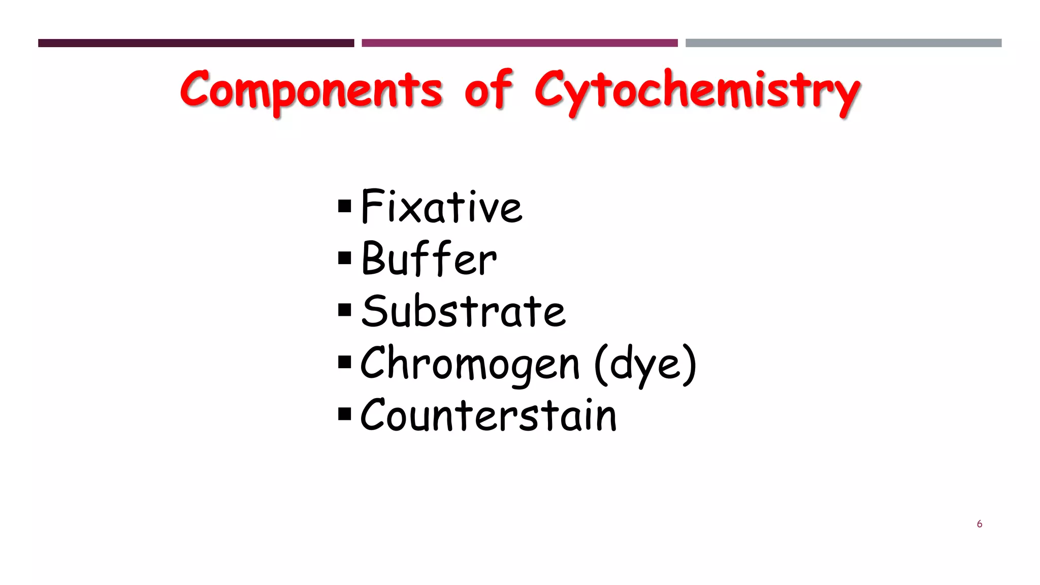 Cytochemistry i | PDF